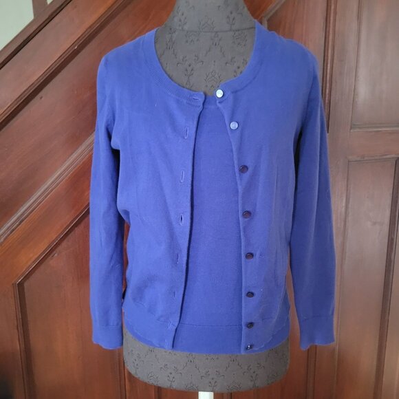 Talbots | Sweaters | Talbots Sleeveless Blue Sweater Tank Shell ...